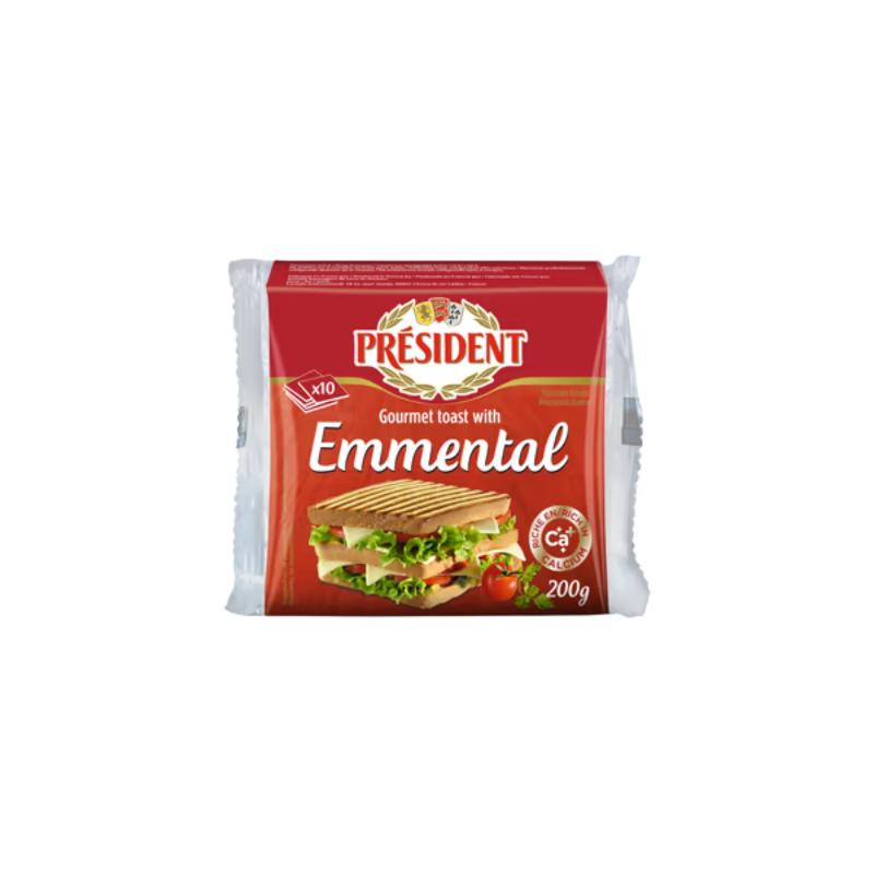 President Toast With Emmental Cheese Slices, 200g - Shop Now - Meats & Eats