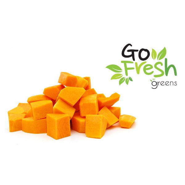 Fresh Butternut Pumpkin Peeled & Diced, 500g - Shop Now - Meats & Eats
