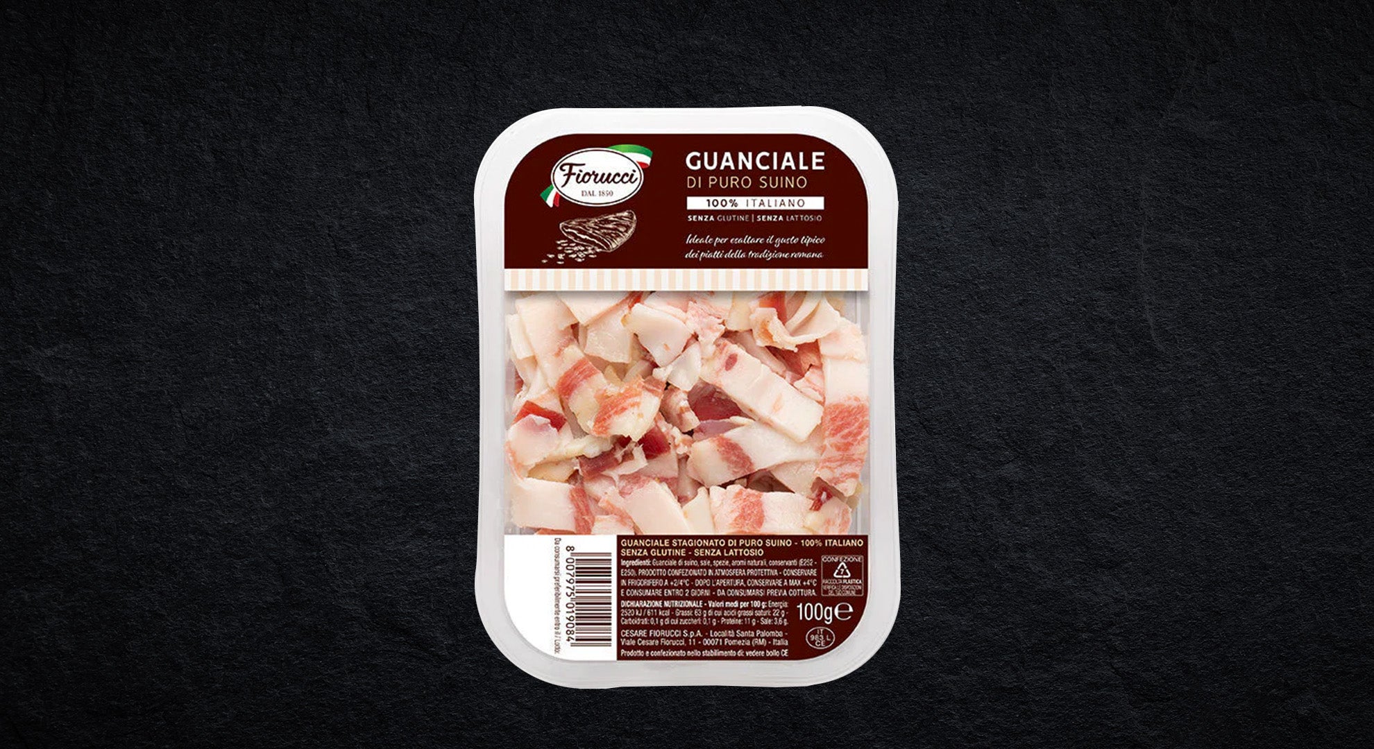 Guanciale Fiorucci, 100g - Shop Now - Meats & Eats