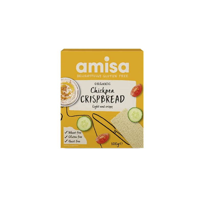 Amisa Chickpea Crispbread BIO, 100g - Shop Now - Meats & Eats