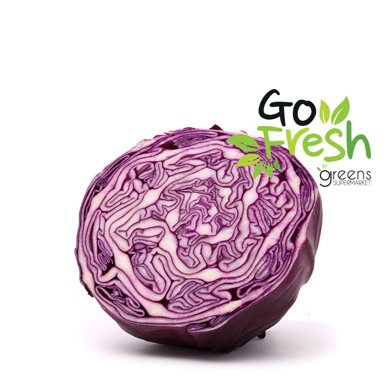 Fresh Red Cabbage In Half, 1pc - Shop Now - Meats & Eats