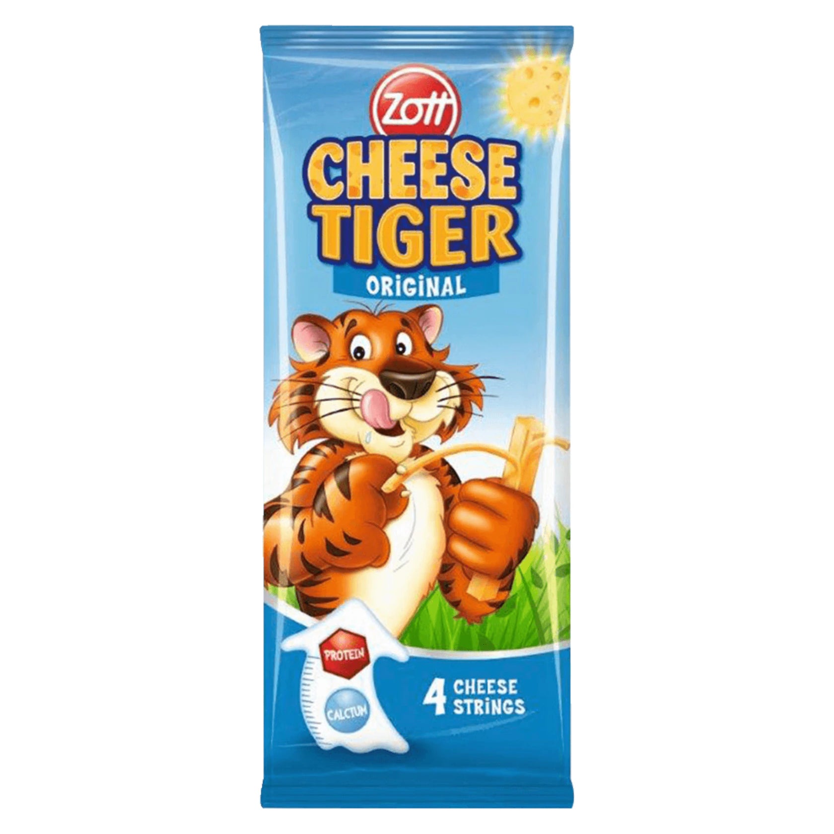 Zott Cheese Tiger Original Cheese Strings, 4 x 21g - Shop Now - Meats ...