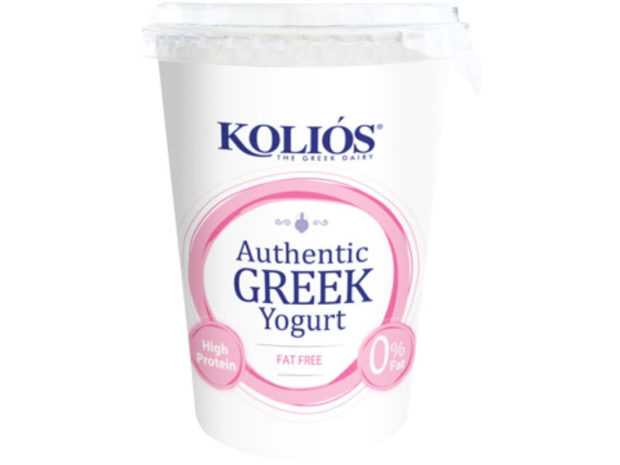 Kolios Greek Yogurt Natural Fat Free, 500g - Shop Now - Meats & Eats