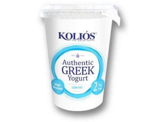 Kolios Greek Yogurt Natural 2% Fat, 500g - Shop Now - Meats & Eats