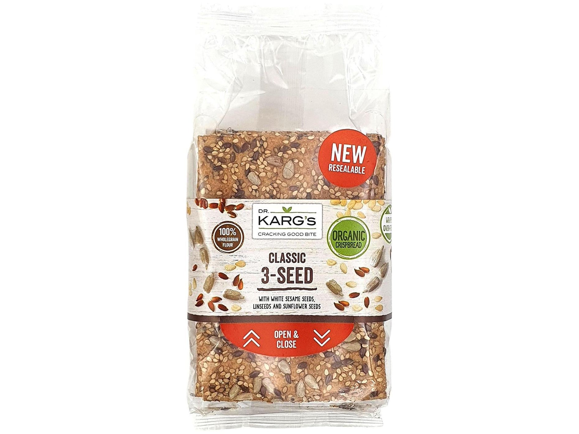 Dr Karg's Organic Crispbread Classic 3 Seed, 200g - Shop Now - Meats & Eats