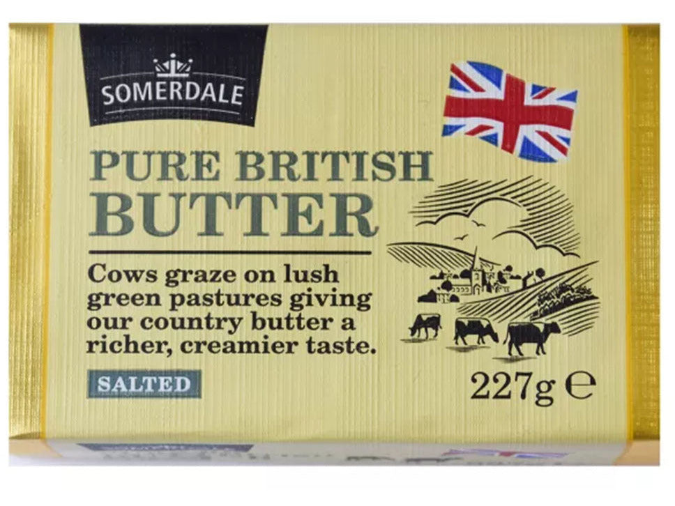 Somerdale Pure British Butter Salted, 200g - Shop Now - Meats & Eats